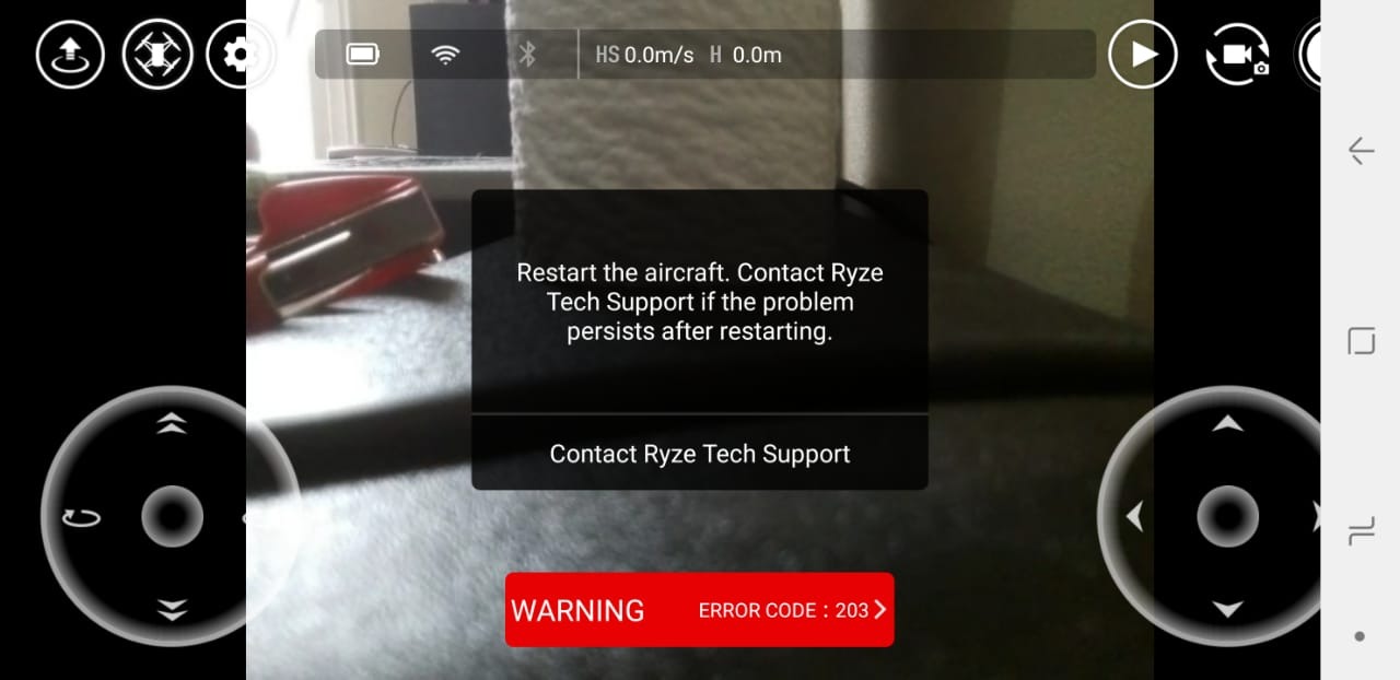 Warning Error Code 203 DJI FORUM Warning Error Code 203 DJI FORUM
